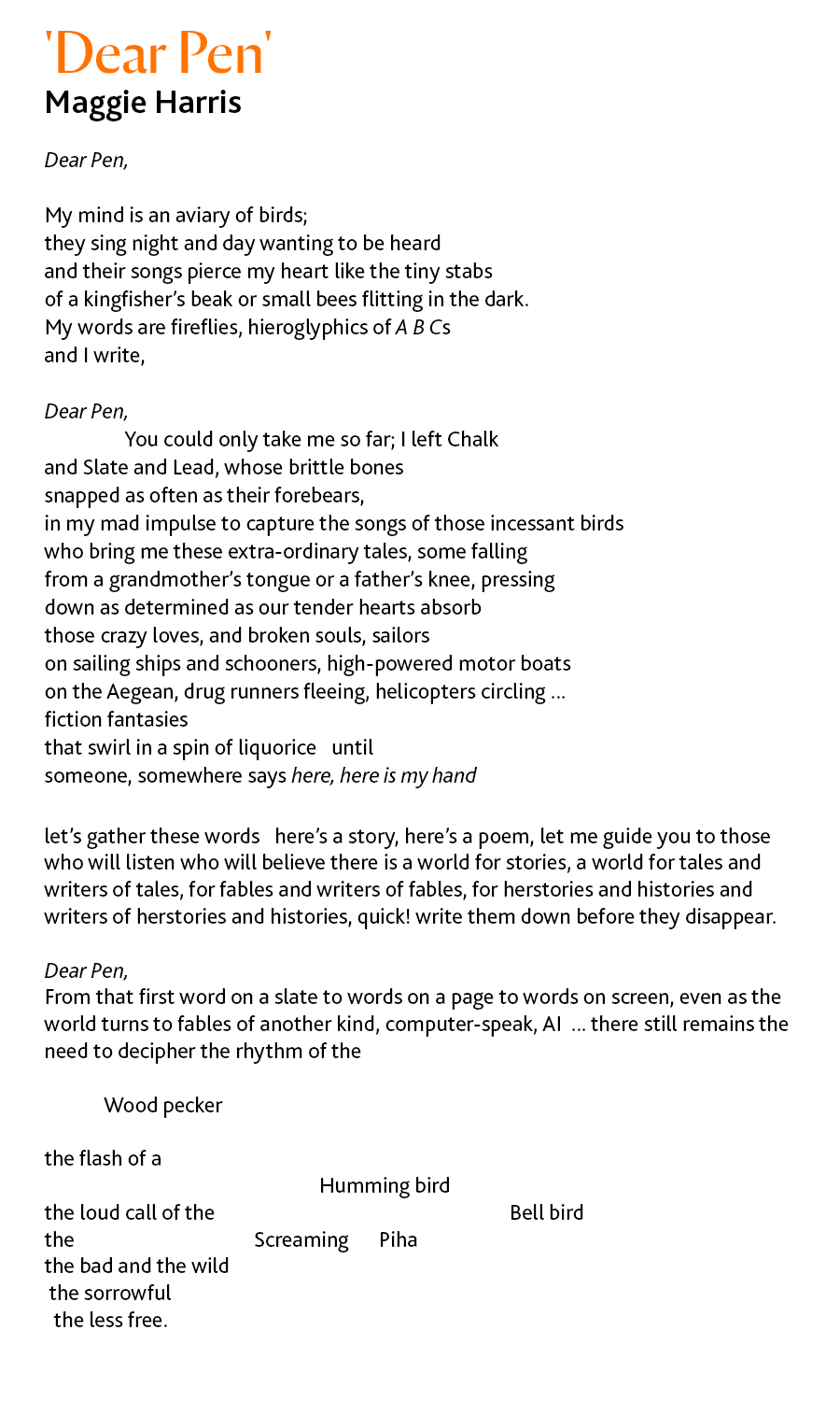 On the legacy of words: three new anniversary poems by RLF writers ...